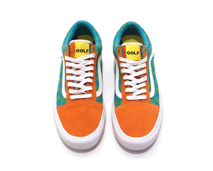 Old School Pro 'Golf Wang' - Vans - VN000ZD4J7S - Orange/Blue/Green | GOAT